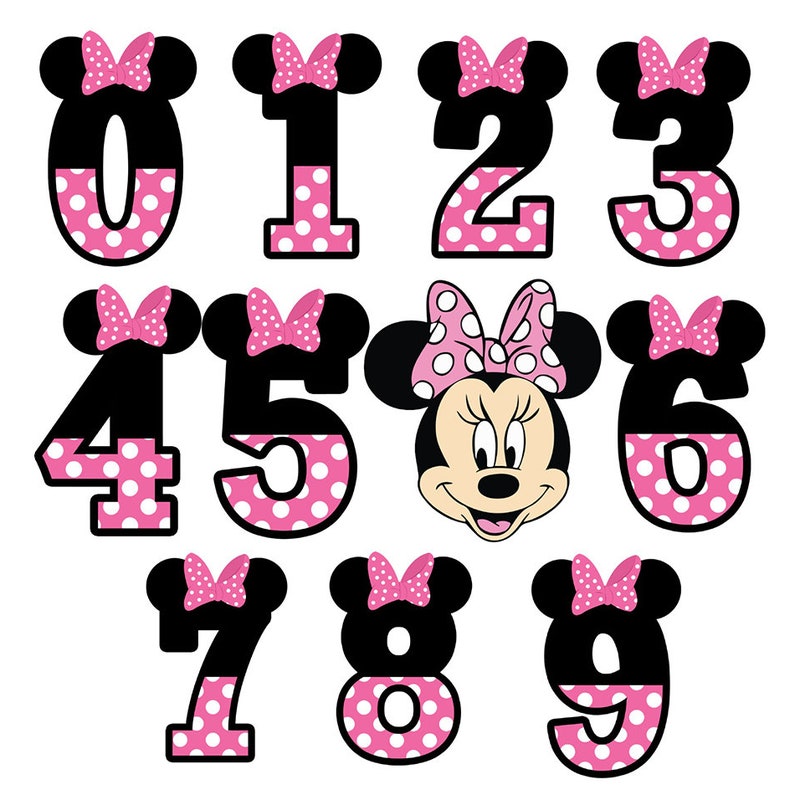 Pink Minnie Mouse Png - Etsy