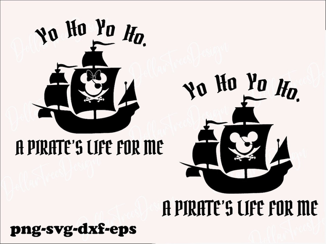Yo Ho Yo Ho A Pirate's Life for Me Layered - Etsy