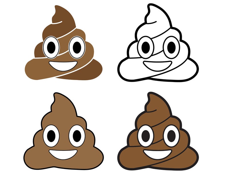 Poop Emoji Svg Png Dxf Eps Poop Face Emoji Svg Poop - Etsy