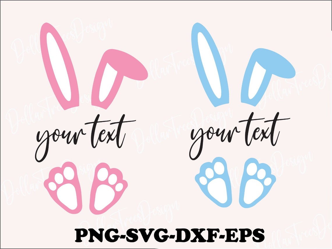 Bunny Name Frame SVG Easter SVG Bunny SVG Digital Download - Etsy