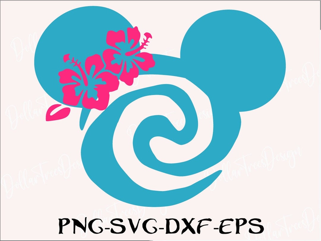 Moana Mickey Head Svg - Etsy