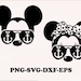 Mickey Mouse Numbers Clipart SVG, PNG - Etsy