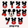 Mickey Mouse Font & Numbers - Etsy Canada