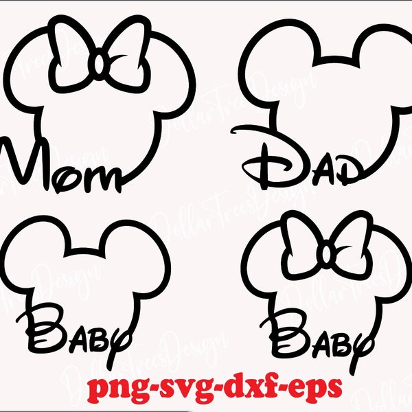 Mickey Dad Svg - Etsy