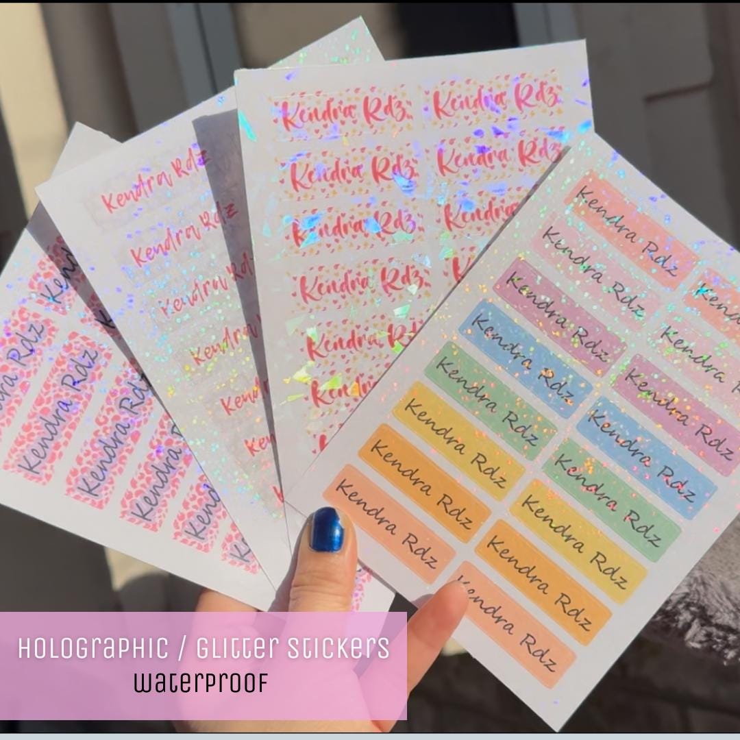 Custom Kids Name Stickers: Waterproof Daycare Labels for Bottles ...