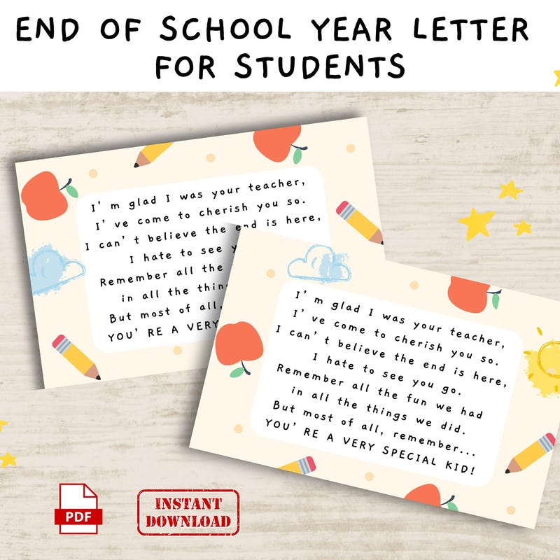 End of Year Poem - Etsy