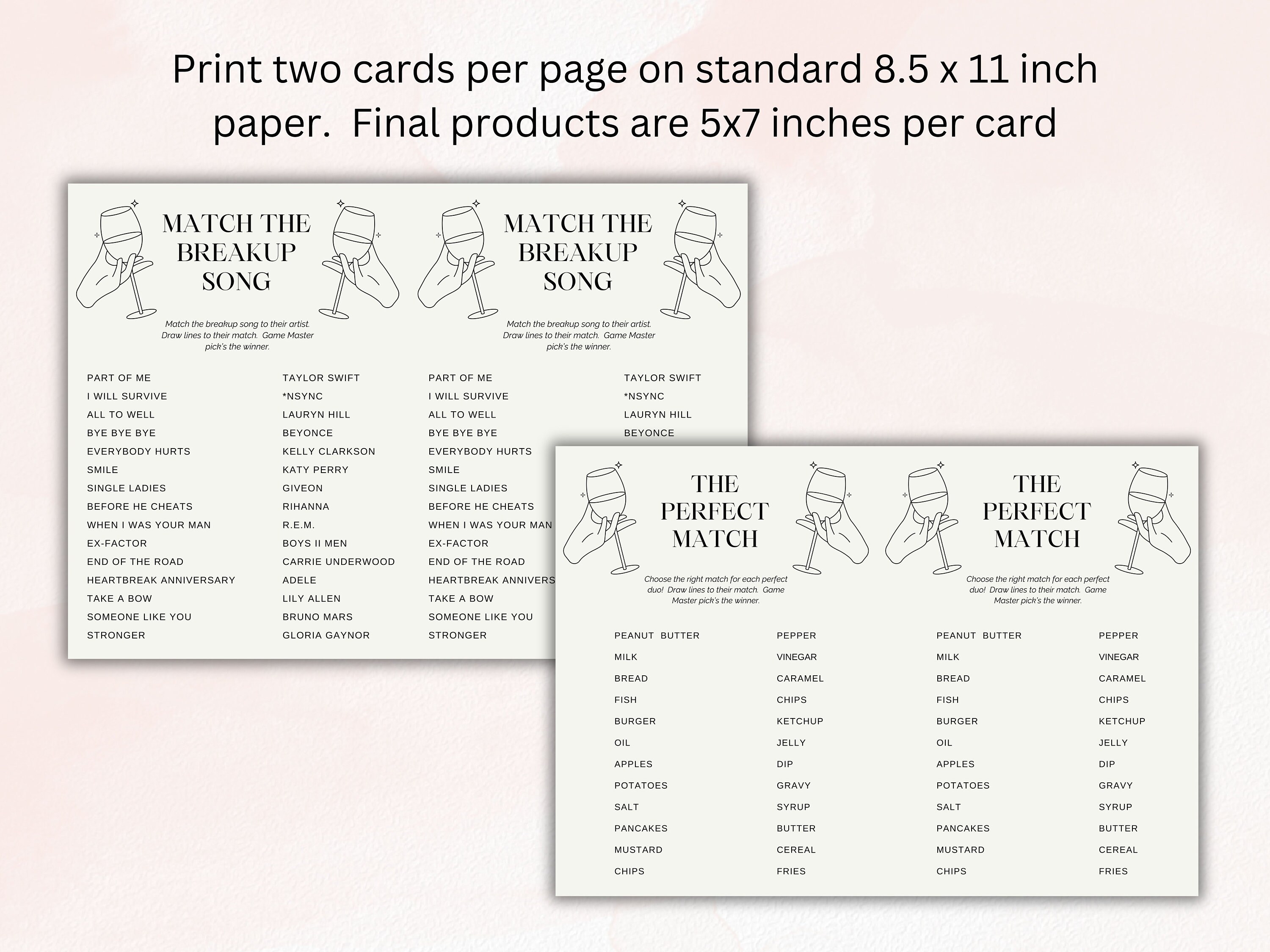 Divorce Party Games Bundle Printable, Breakup Party Games, Divorce ...