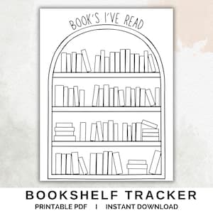 Bookshelf Reading Log, 100 Books Challenge (PDF Print) - Etsy