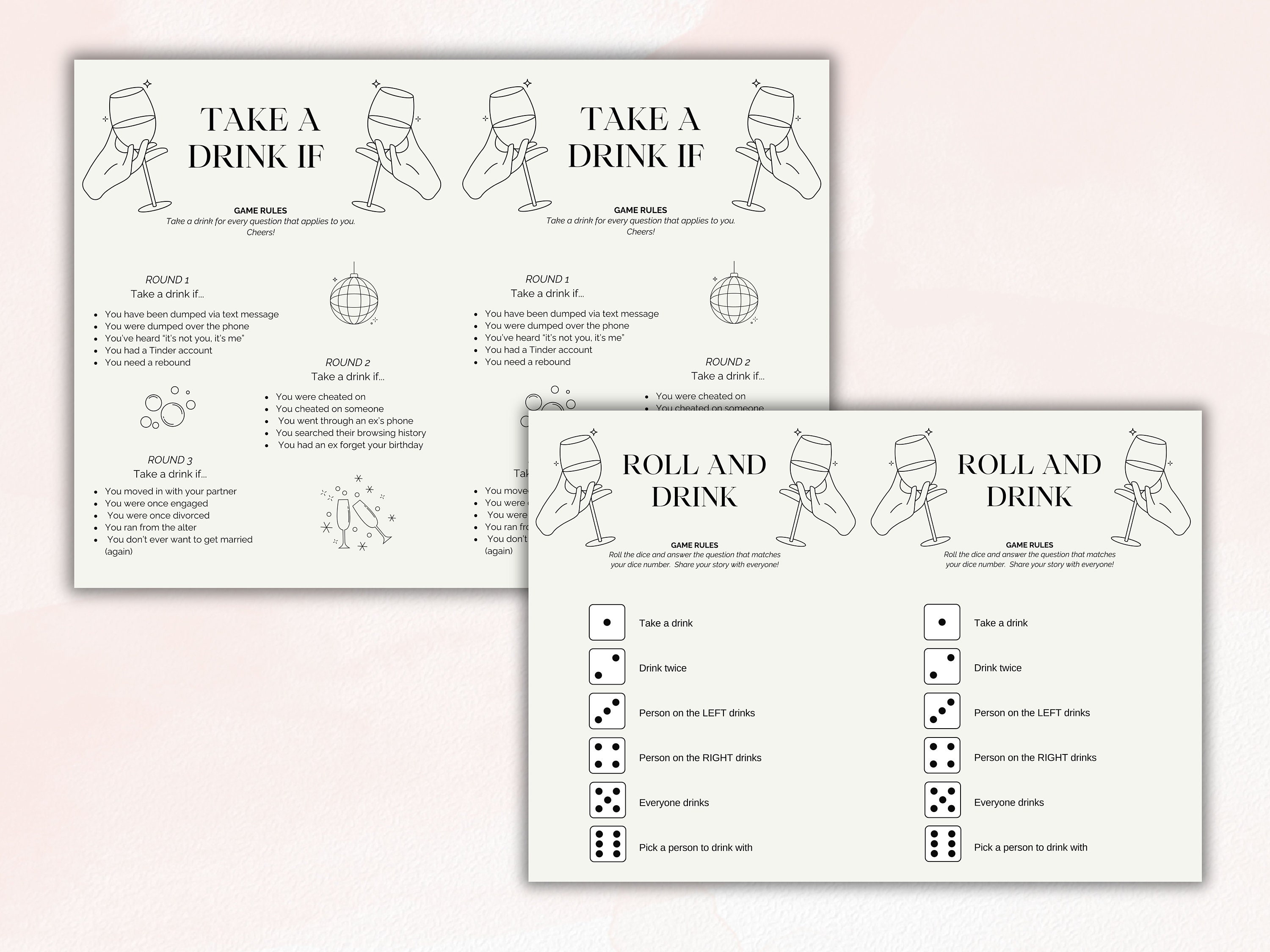 Divorce Party Games Bundle Printable, Breakup Party Games, Divorce ...