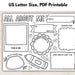 All About Me Printable Activity, Coloring Page (PDF) - Etsy