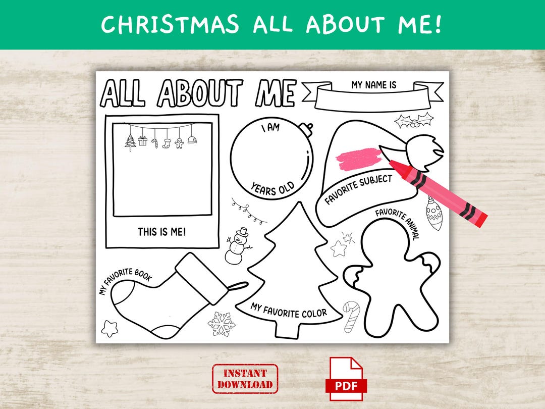 All About Me Activity, Classroom Worksheet Kids, Get to Know Me ...
