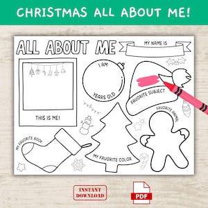All About Me Activity, Classroom Worksheet Kids, Get to Know Me ...