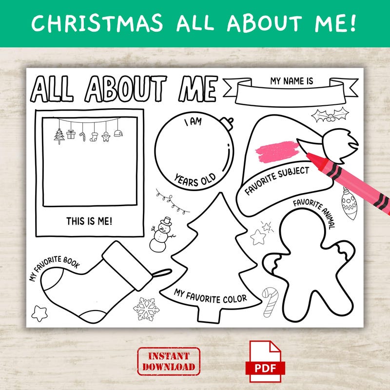 All About Me Christmas - Etsy