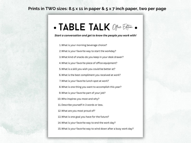 Office Party Games, Icebreaker Work Games, Get to Know Me Game, Trivia ...