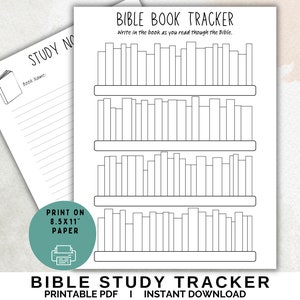 Bible Study Tracker Printable, Books of the Bible Printable, Bible Book ...