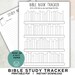 Bible Study Tracker Printable, Books of the Bible Printable, Bible Book ...