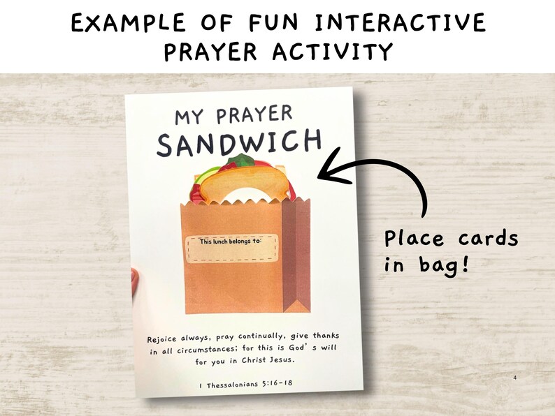 Editable Prayer Sandwich Sunday School Activity, Kids Prayer Activity ...