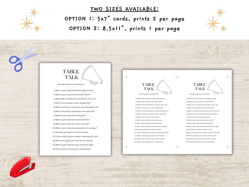 Office Party Games Bundle, Table Talk, Icebreaker (PDF Printable) - Etsy