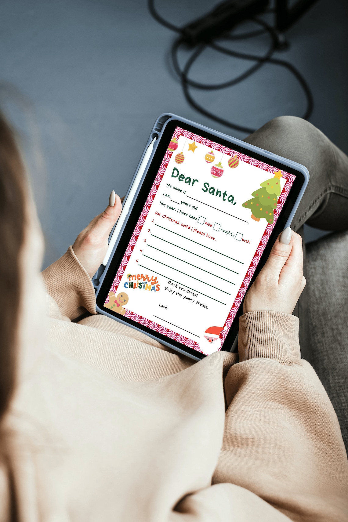Letter to Santa | Kids Letter to Santa Claus | Christmas Wish List ...