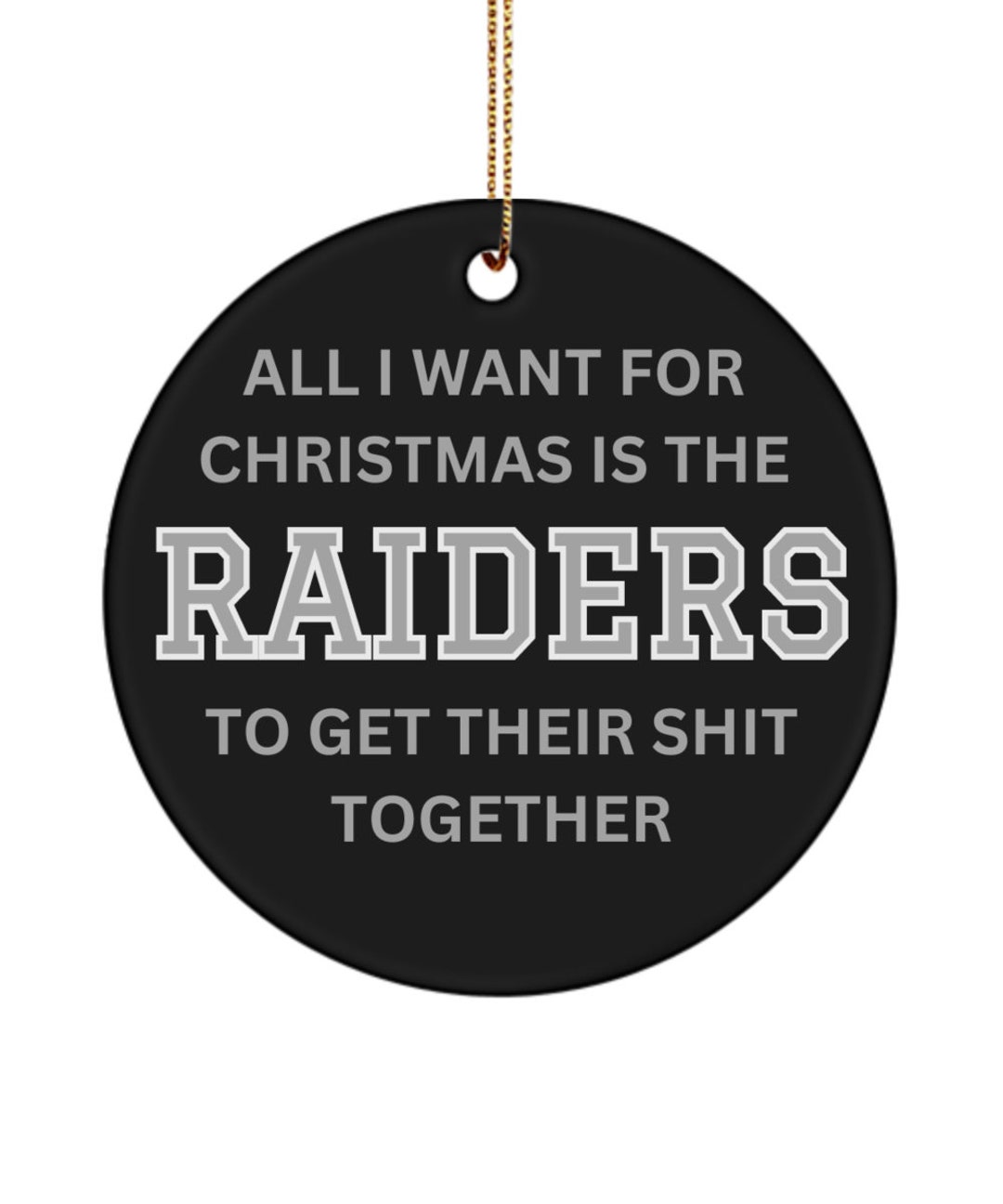 Las Vegas Raiders Ornament, Las Vegas Raiders Christmas Tree, Las Vegas ...