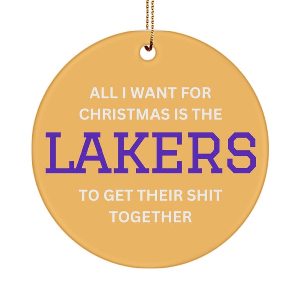 Lakers Ornament - Etsy