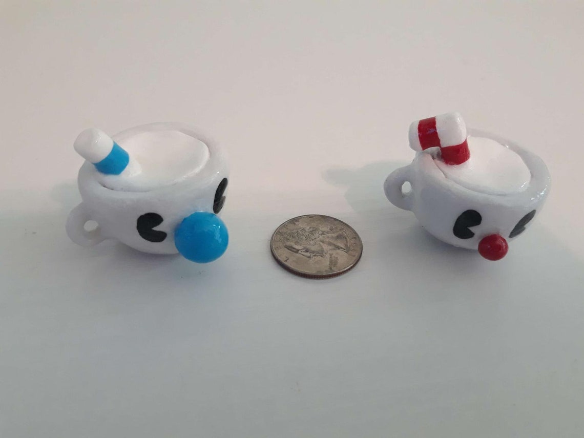 Cuphead and Mugman and Ms. Chalice Mini Clay Figures - Etsy Canada