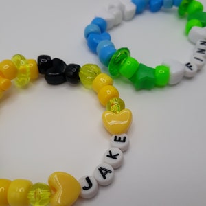 Adventure Time Finn and Jake Matching Bracelets - Etsy