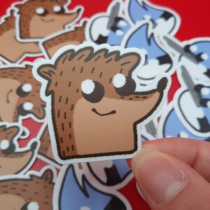 Regular Show Mordecai and Rigby Stickers - Etsy
