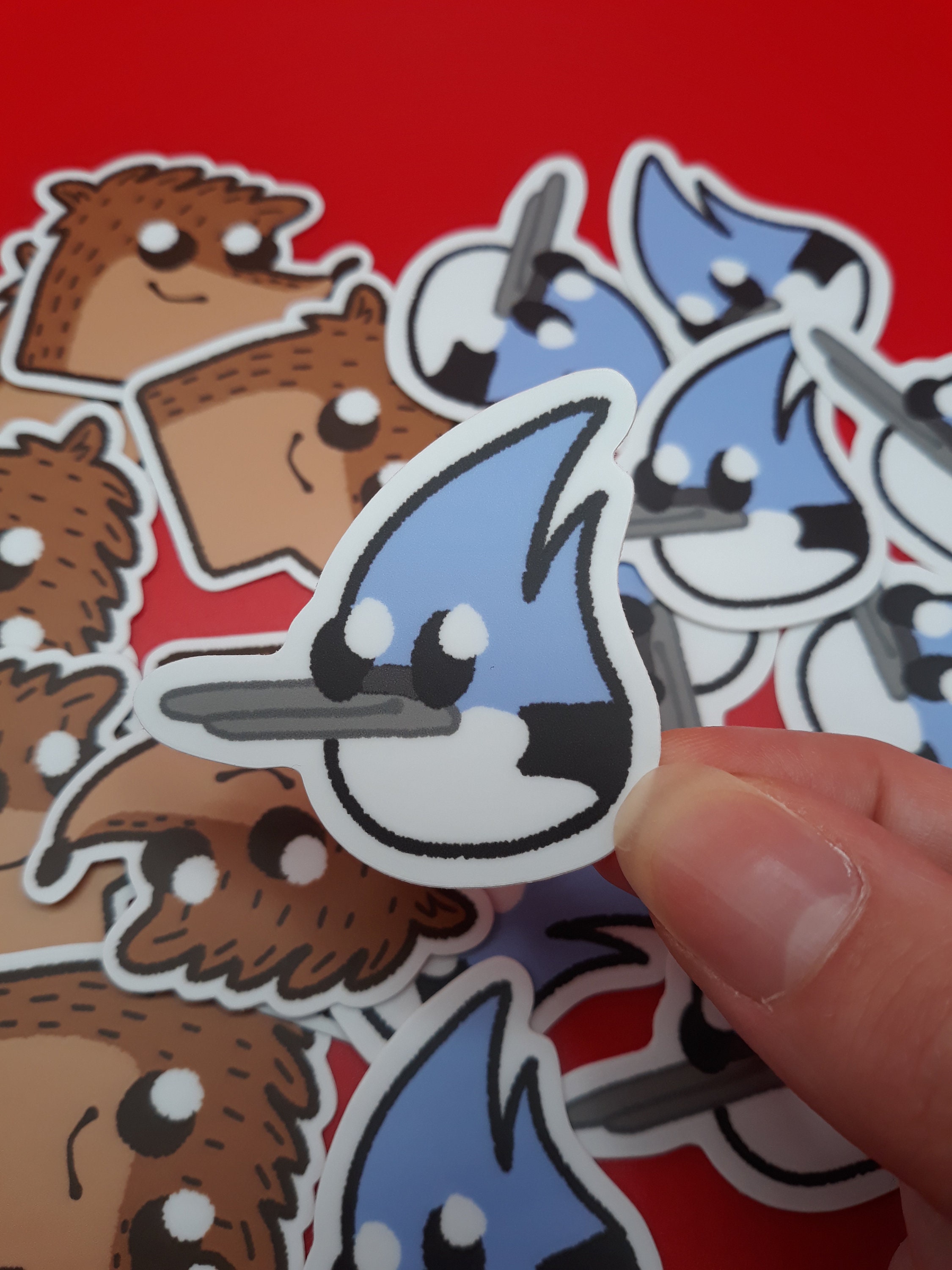 Regular Show Mordecai and Rigby Stickers - Etsy