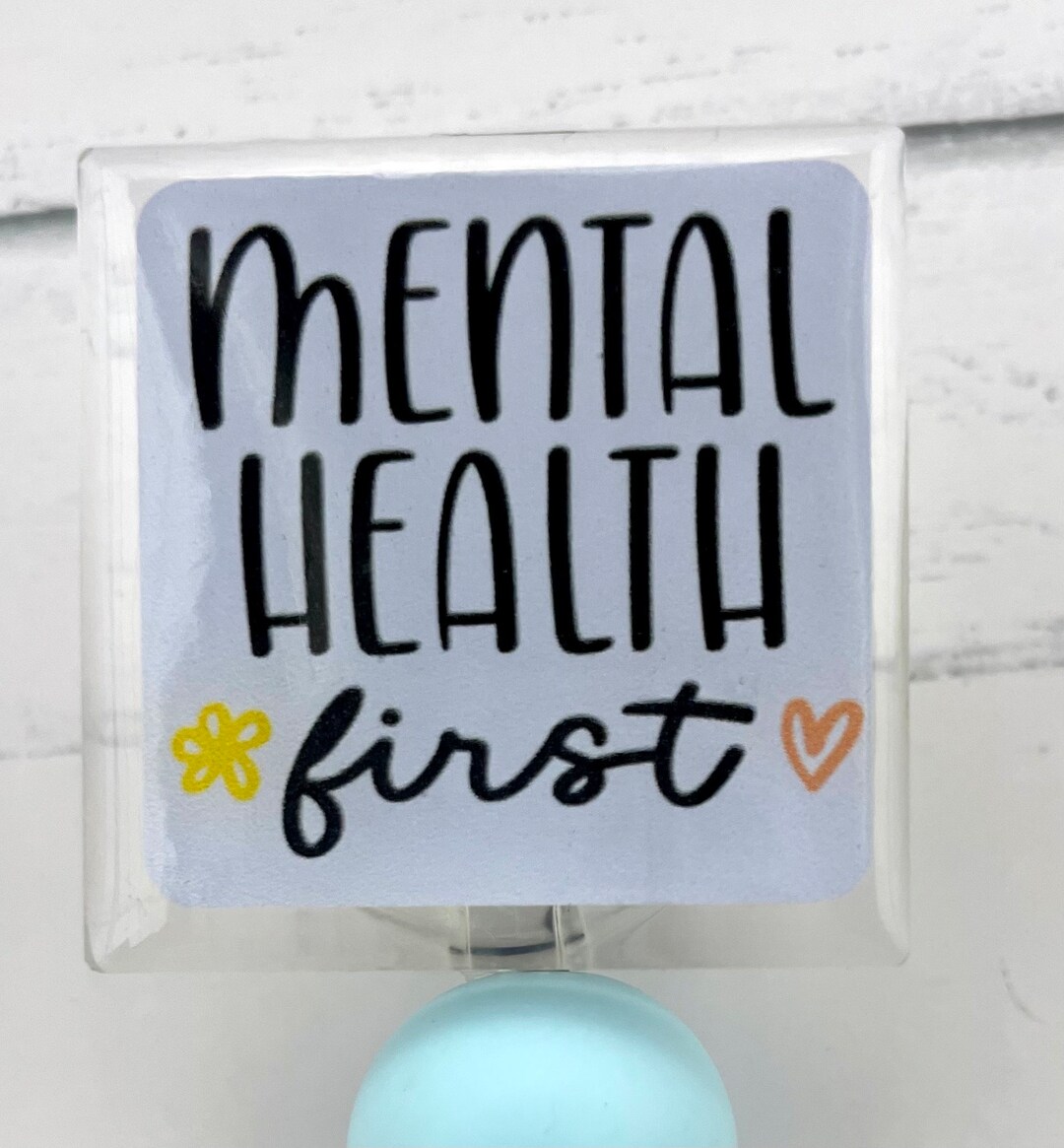 Mental Health Matters Badge Reel Resin Therapy Pin Retractable ...