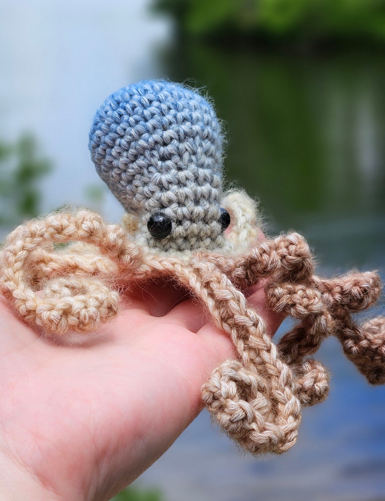 Camouflaged Octopus / Handmade Multicolor Sea Creature / Octopus Stuffy ...