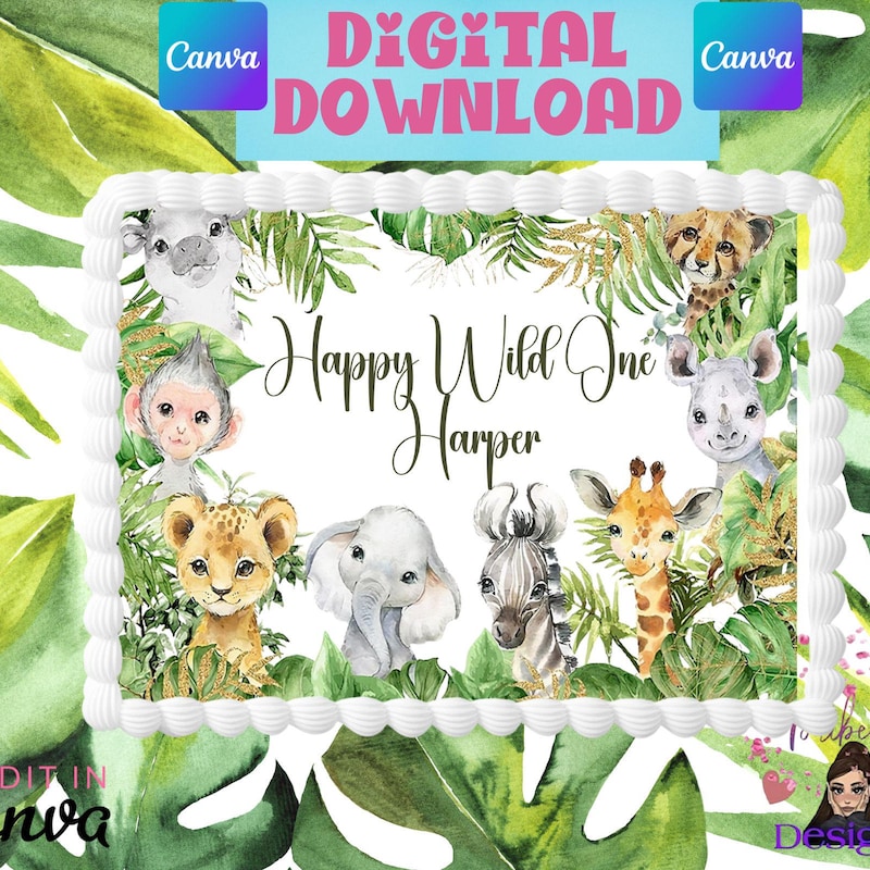 Jungle Safari Edible - Etsy