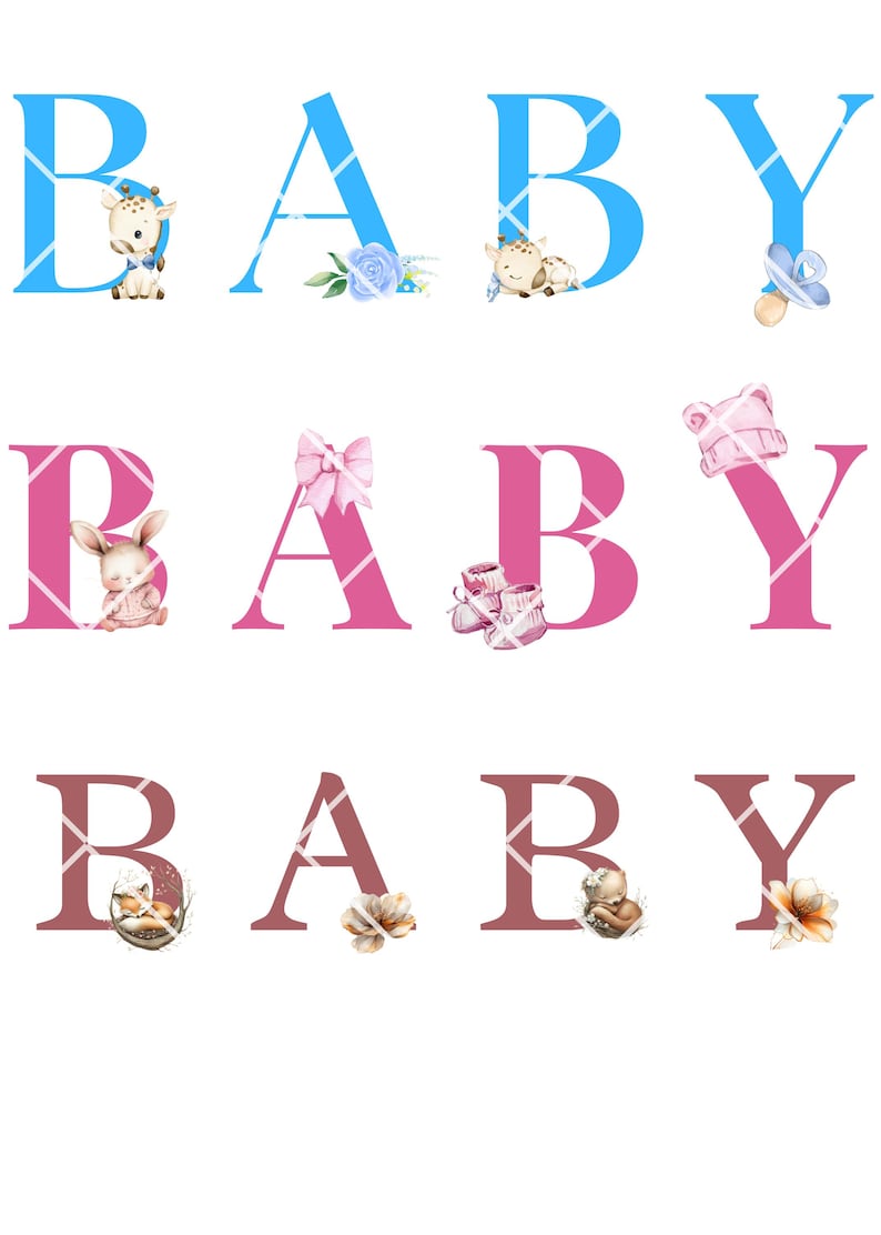 Cute Baby Word PNG, Adorable Elements Invitation Clipart , T Shirt ...