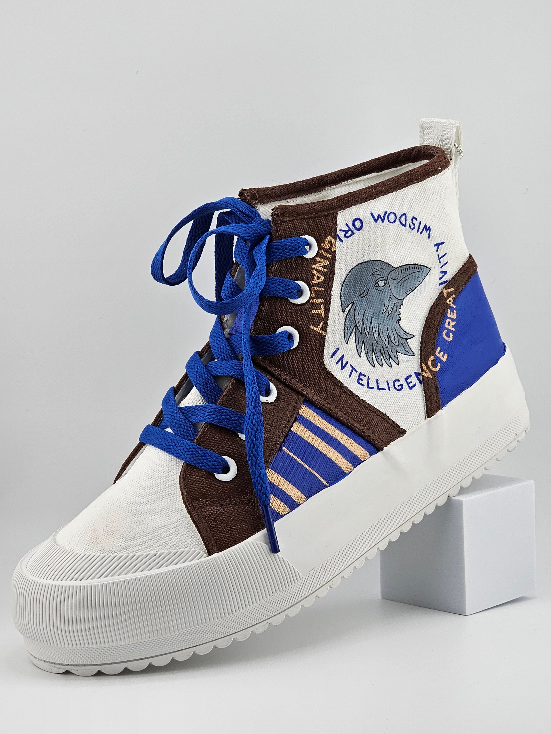 Hand-painted Harry Potter Inspired Shoe- Vintage Ravenclaw - Etsy