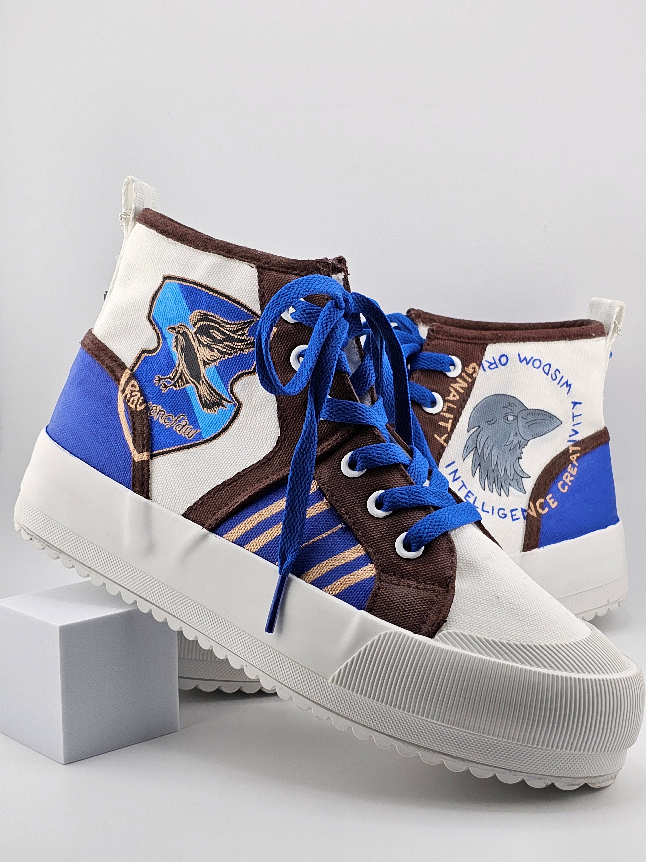 Hand-painted Harry Potter Inspired Shoe- Vintage Ravenclaw - Etsy