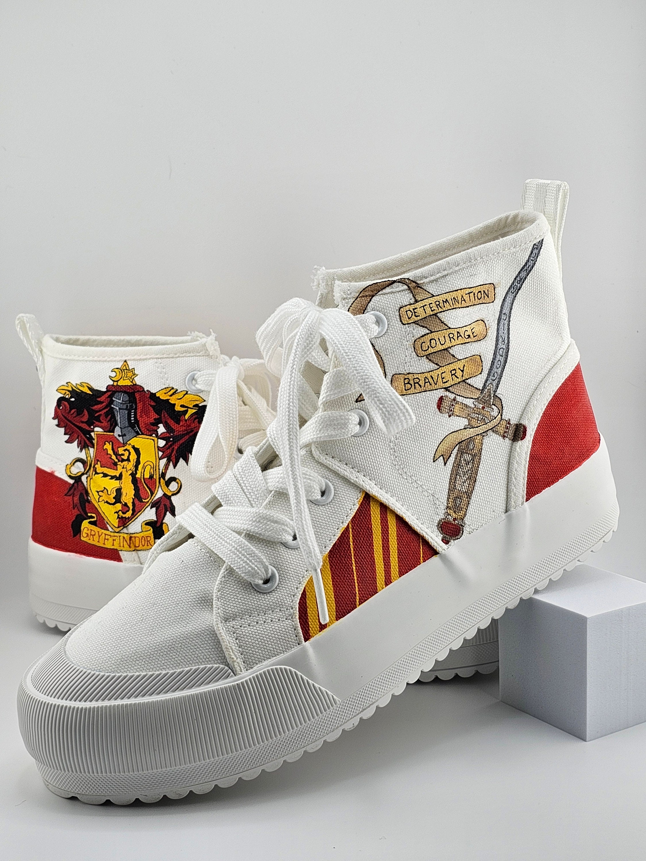 Hand-painted Harry Potter Inspired Shoe Bright Gryffindor - Etsy