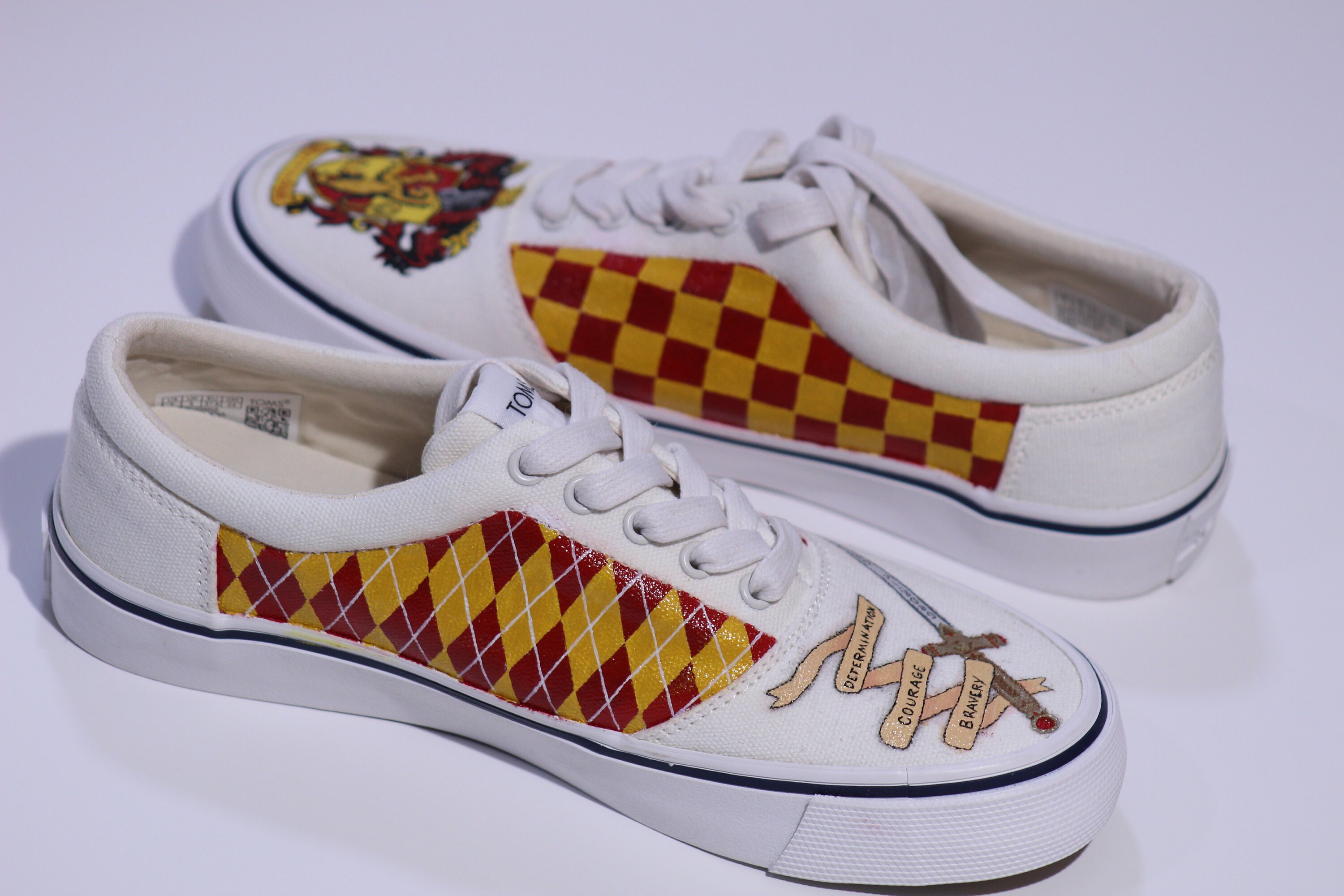 Hand Painted Harry Potter Inspired Shoe Bright Gryffindor - Etsy