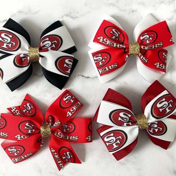 49ers Hair Bow - Etsy