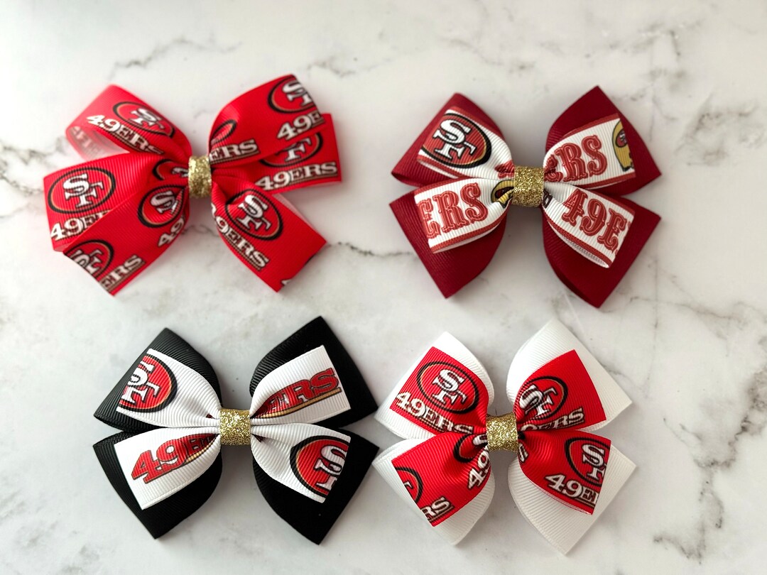 San Francisco 49ers Inspired Hair Bow - Etsy