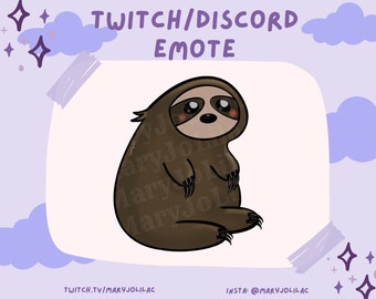 Mega 48 Emote Bundle Little Sloth Kawaii Twitch Discord Youtube ...
