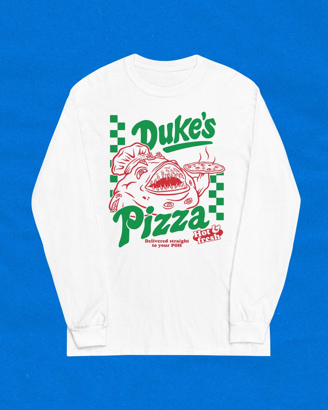 OSRS Duke's Pizza Light Men’s Long Sleeve Shirt | Runescape Long Sleeve ...