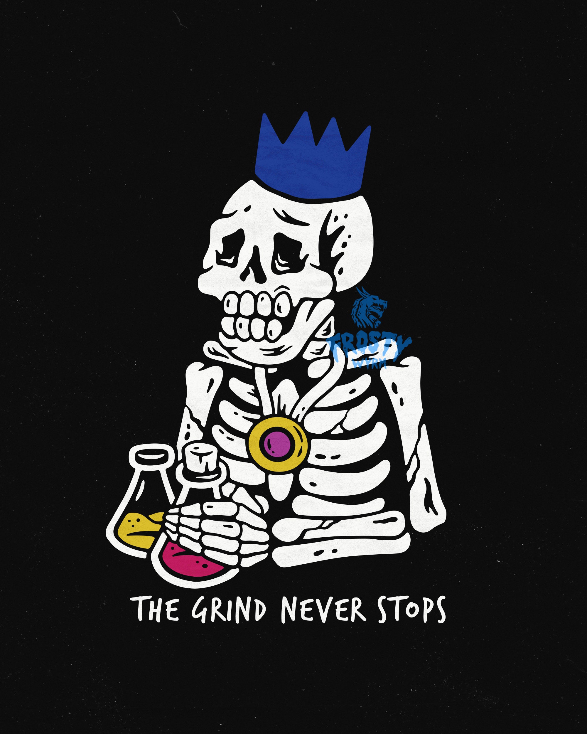OSRS Grind Never Stops Holographic Sticker | Runescape Sticker | OSRS ...
