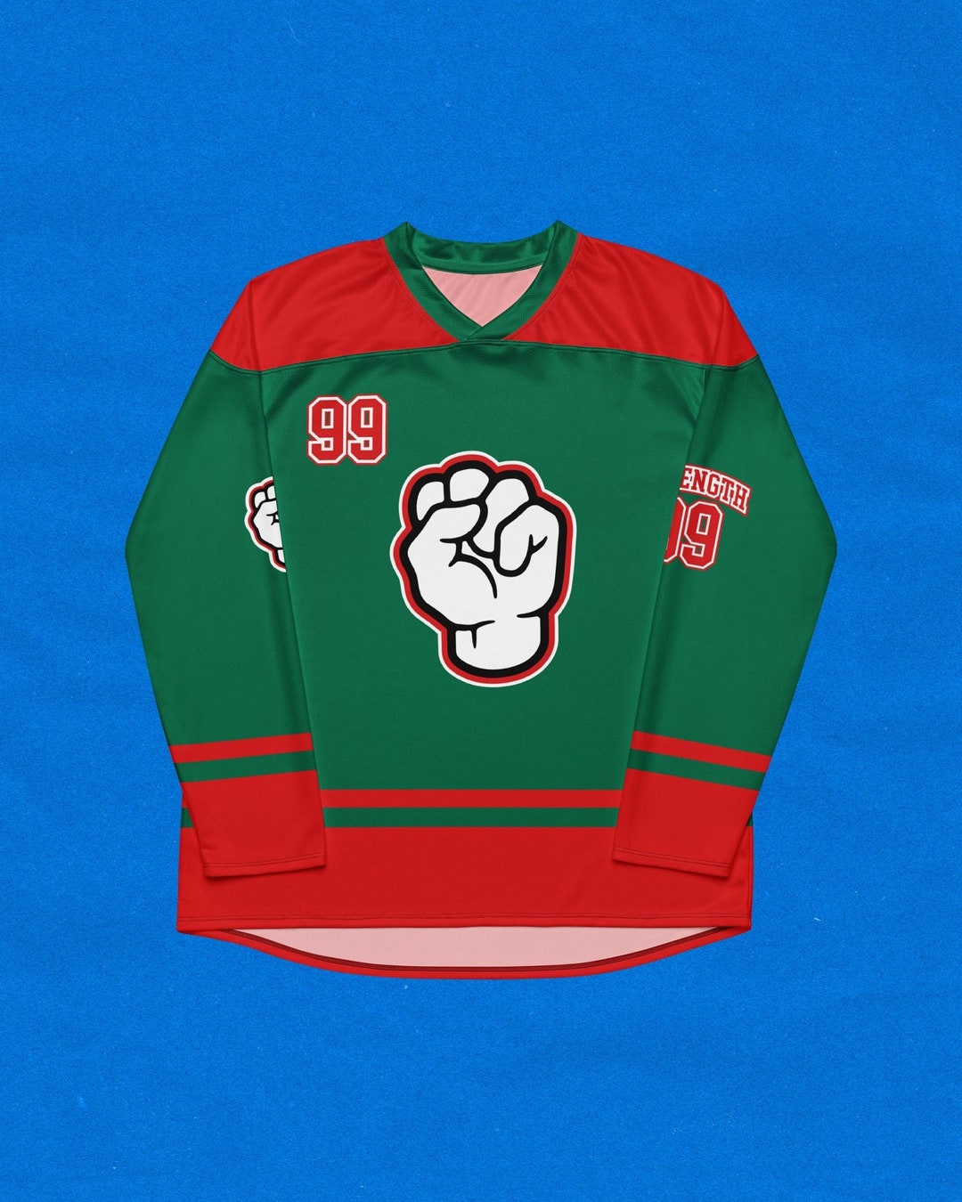 OSRS 99 Strength Recycled Hockey Fan Jersey | Runescape Skill Cape ...