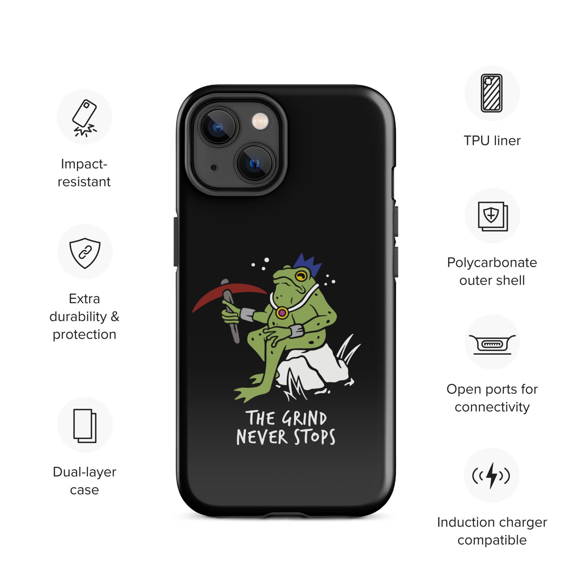 OSRS Frog Grind Never Stops Tough Iphone Case Runescape - Etsy UK