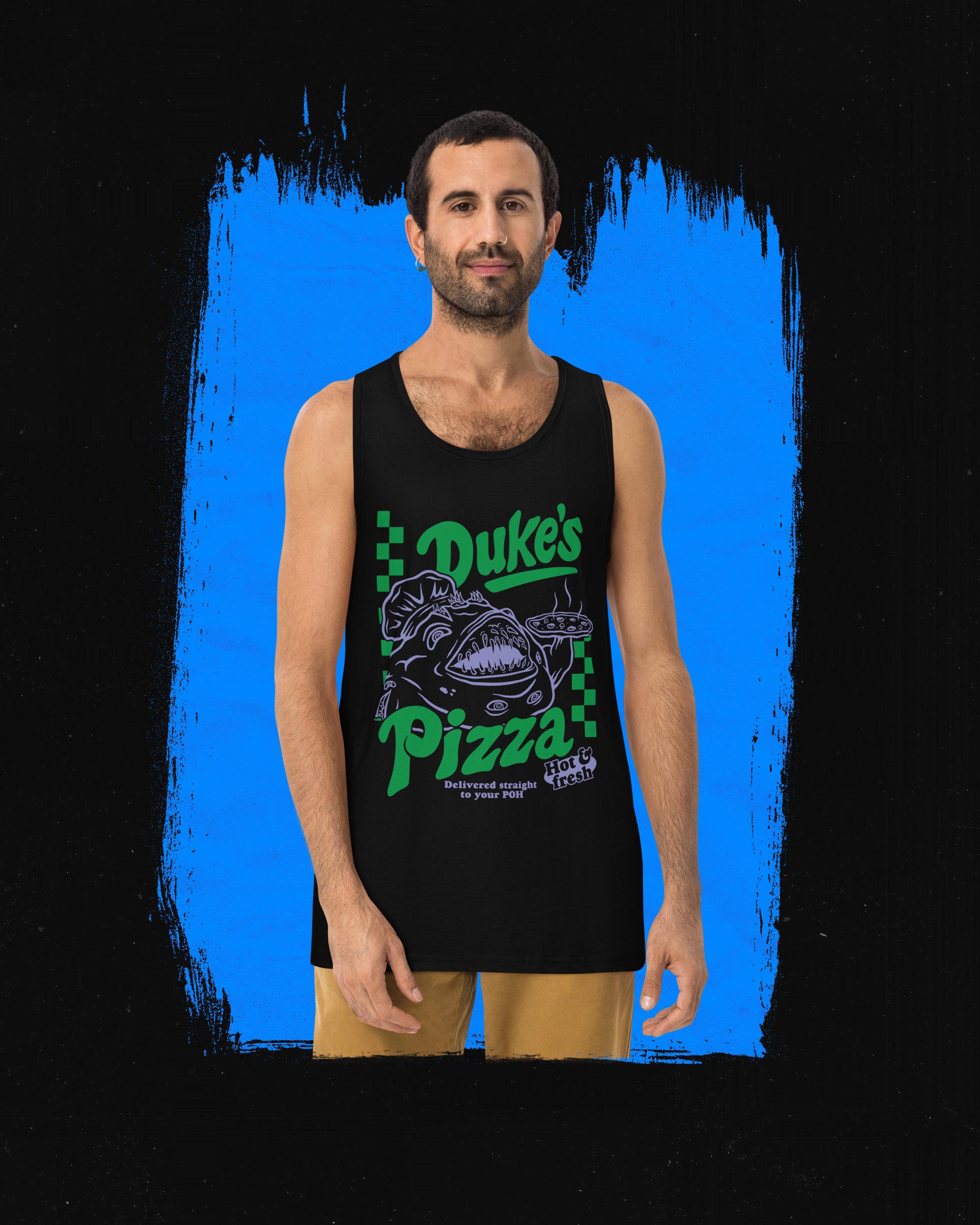 OSRS Duke's Pizza Black Men’s Premium Tank Top | Runescape Tank Top - Etsy