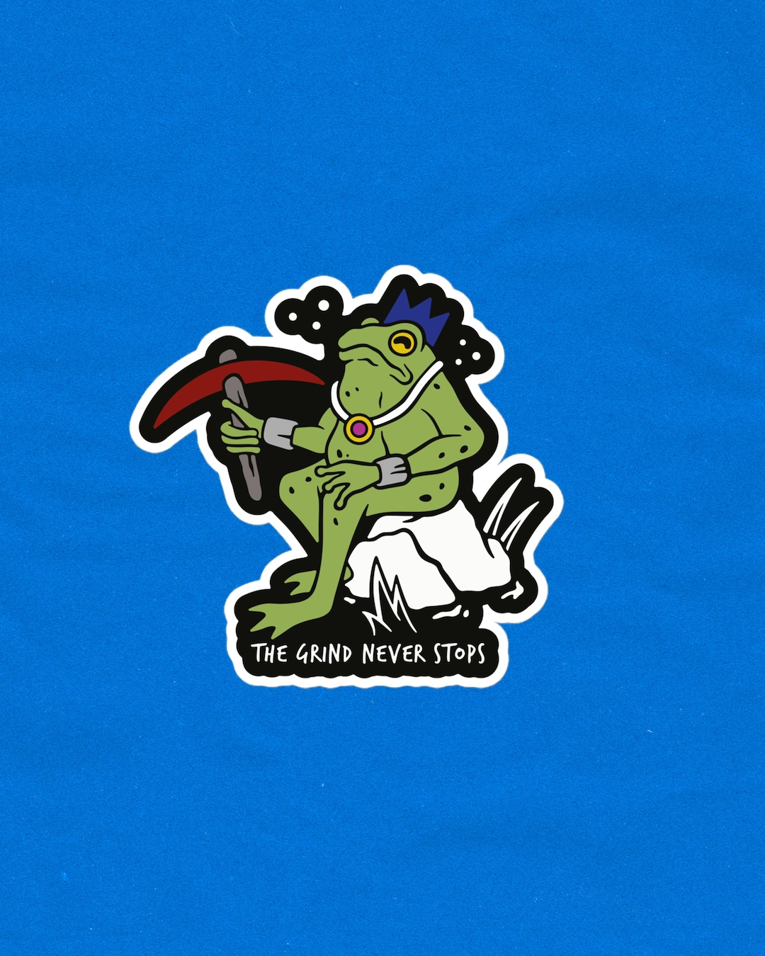 OSRS Frog Grind Never Stops Sticker | Runescape Sticker | OSRS Sticker ...