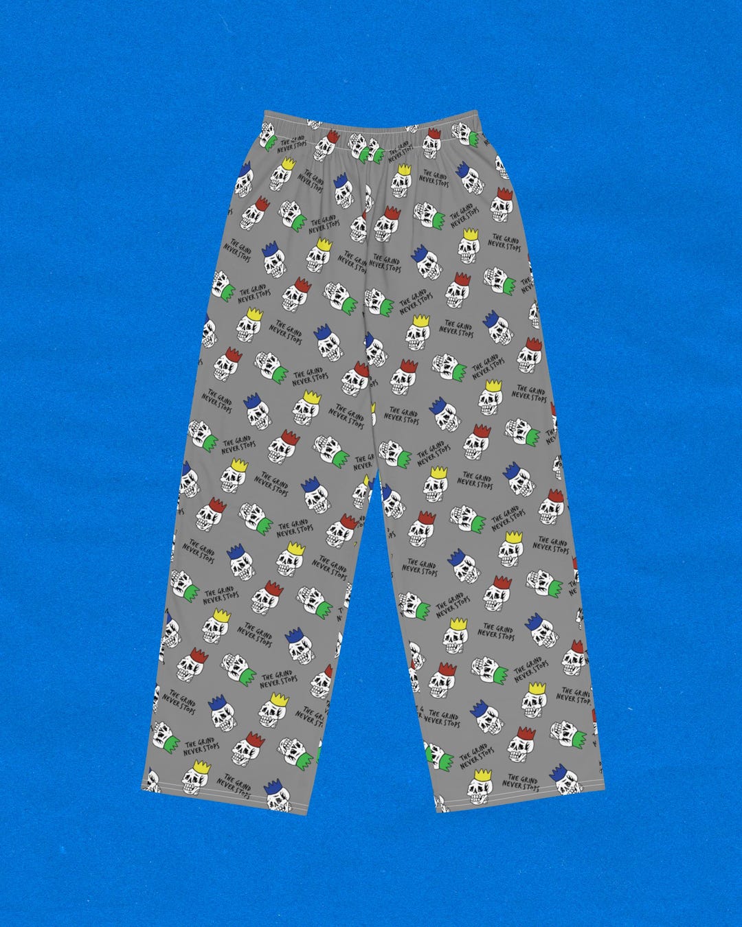 OSRS Grind Skull Pattern All-over Print Unisex Wide-leg Pants | Unisex ...