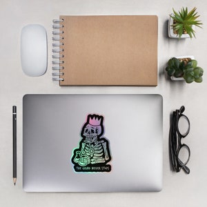 OSRS Grind Never Stops Holographic Sticker Runescape Sticker OSRS ...