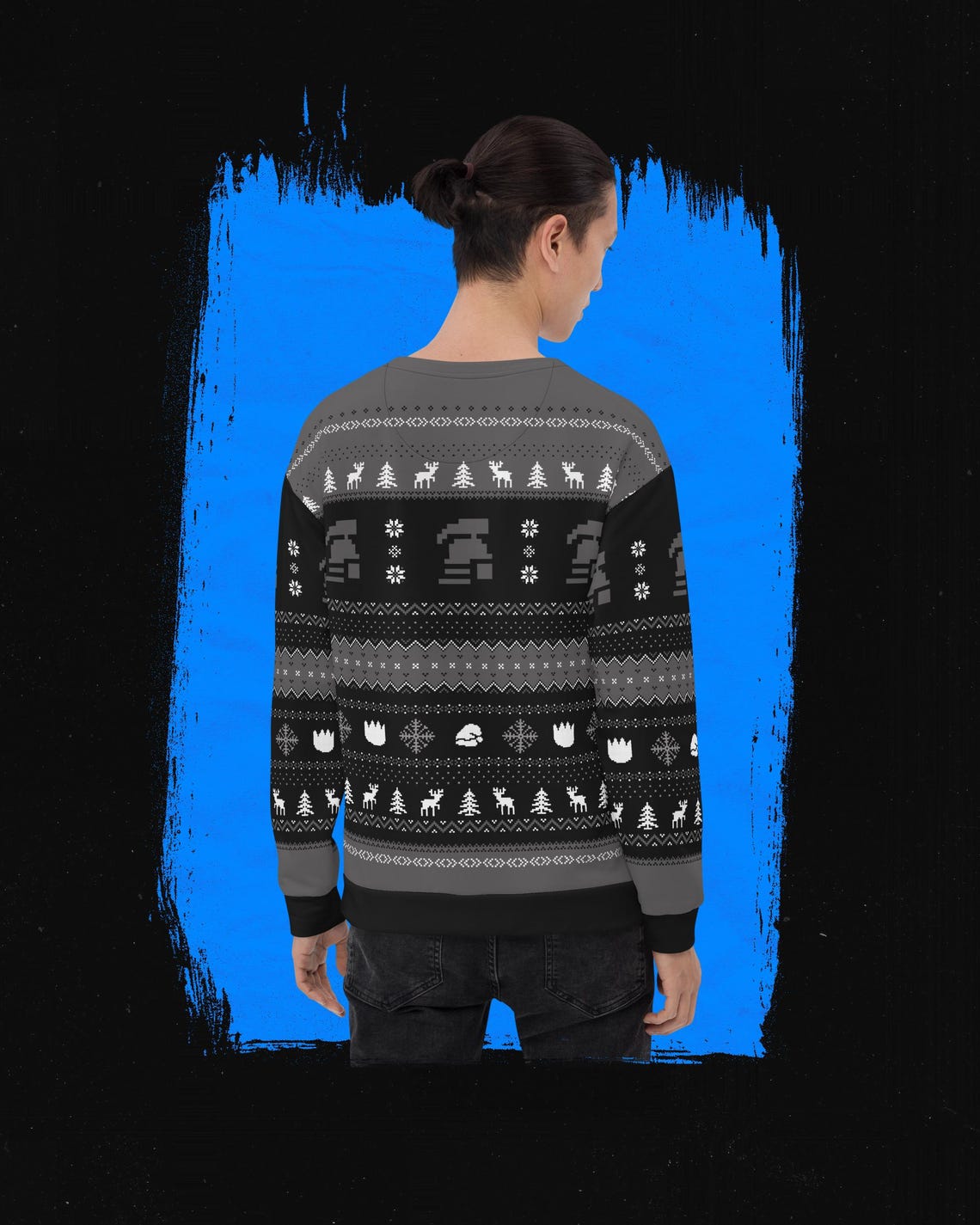 OSRS Iron All-over Print Cotton Christmas Sweatshirt | Runescape Ugly ...