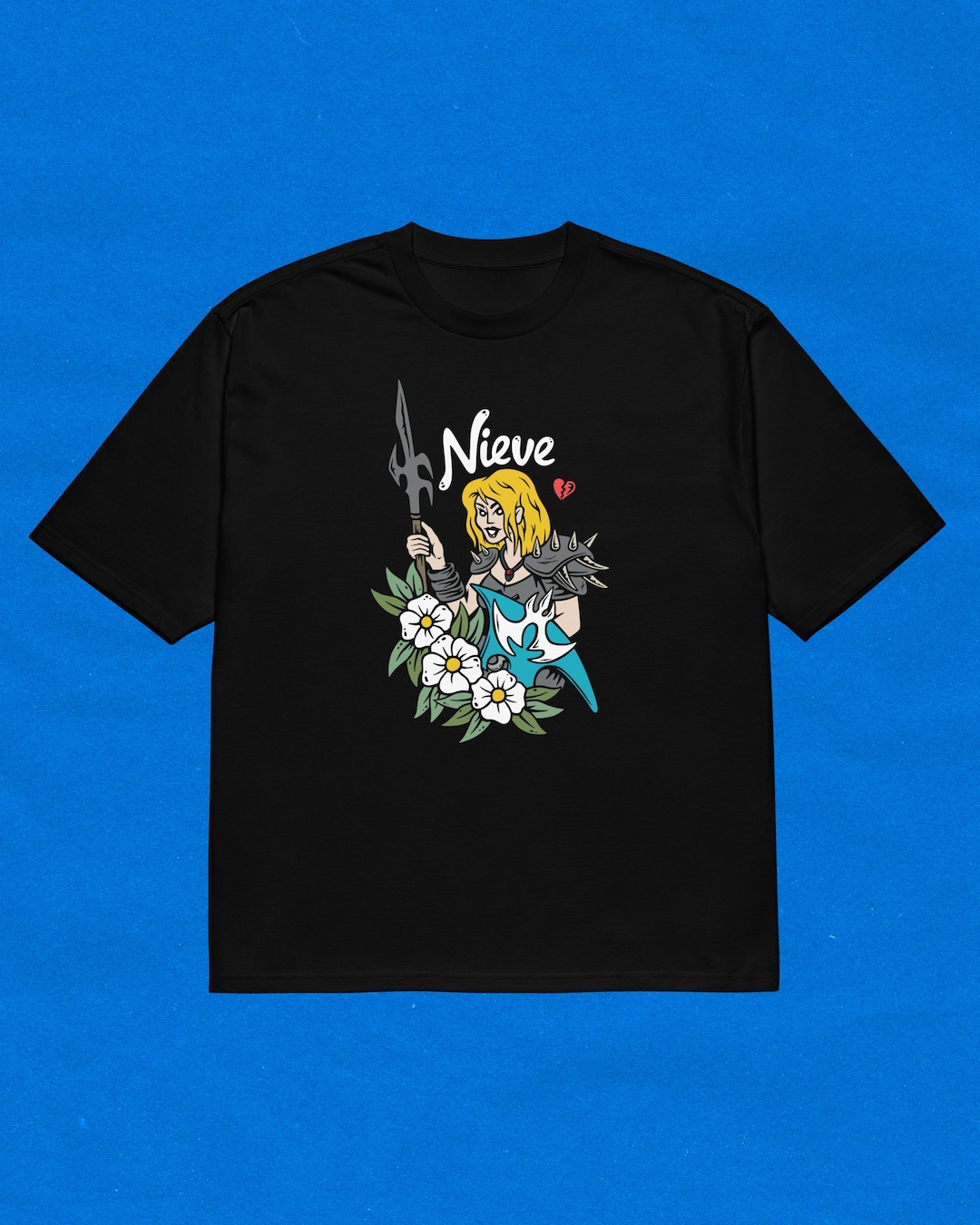 OSRS Nieve Color Oversized Heavyweight T-shirt | Runescape T-shirt ...